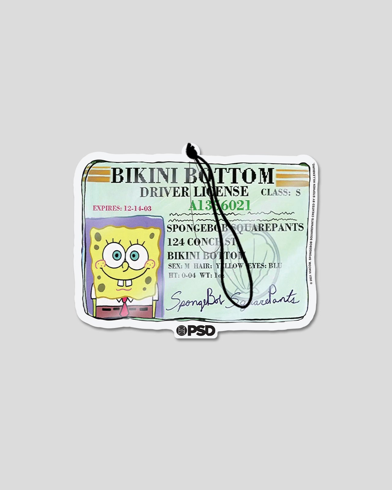 3 Pack - SpongeBob License | Air Freshener | PSD®