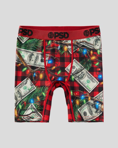 PSD Underwear Boys Christmas Cash Boxer Briefs Small